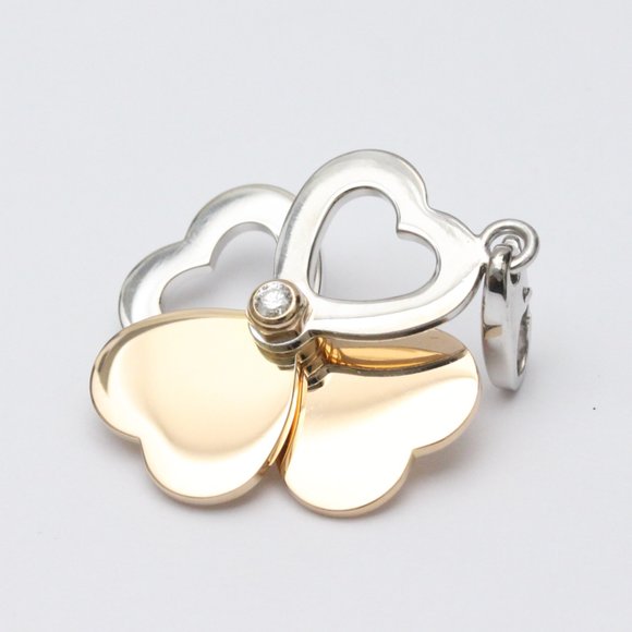 Cartier | Jewelry | Polished Cartier Clover Diamond Charm 8k Pink Gold ...